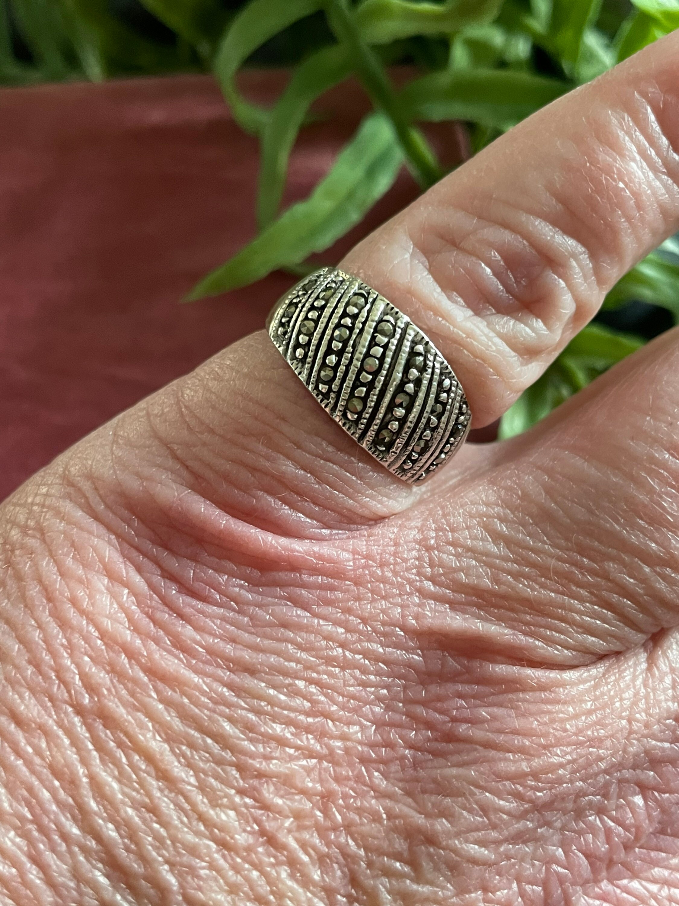 Vintage Marcasite 925 Ring Stamped IBS International Bullion & Metal ...