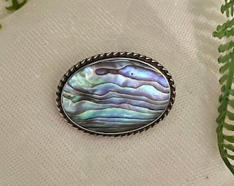 Vintage Abalone Blister Pearl Brooch Abalone Shell Brooch - Etsy