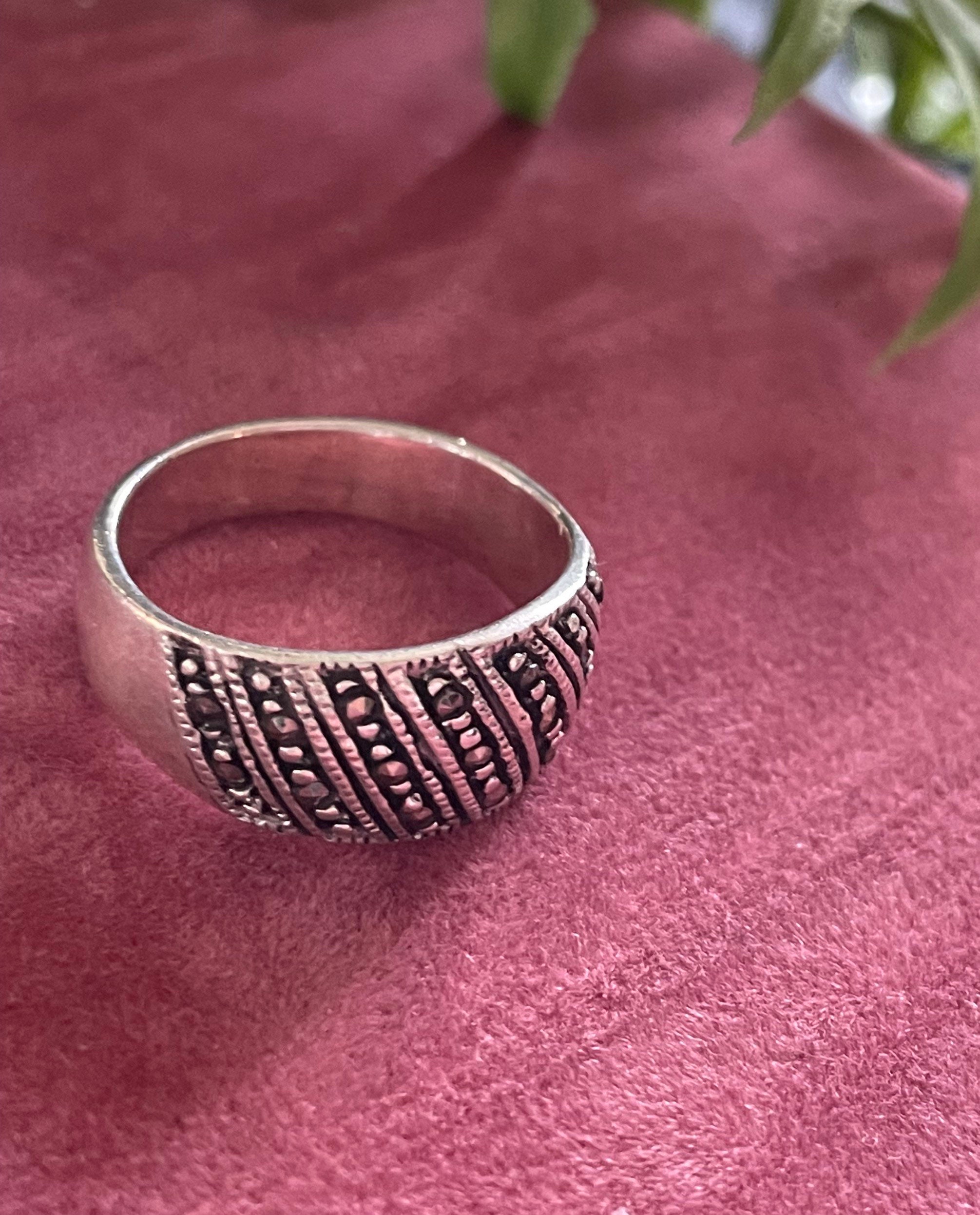 Vintage Marcasite 925 Ring Stamped IBS International Bullion & Metal ...