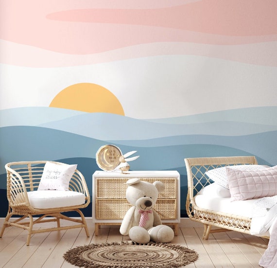 Sunrise Bliss Wall Mural Peel and Stick Removable Decal - Etsy