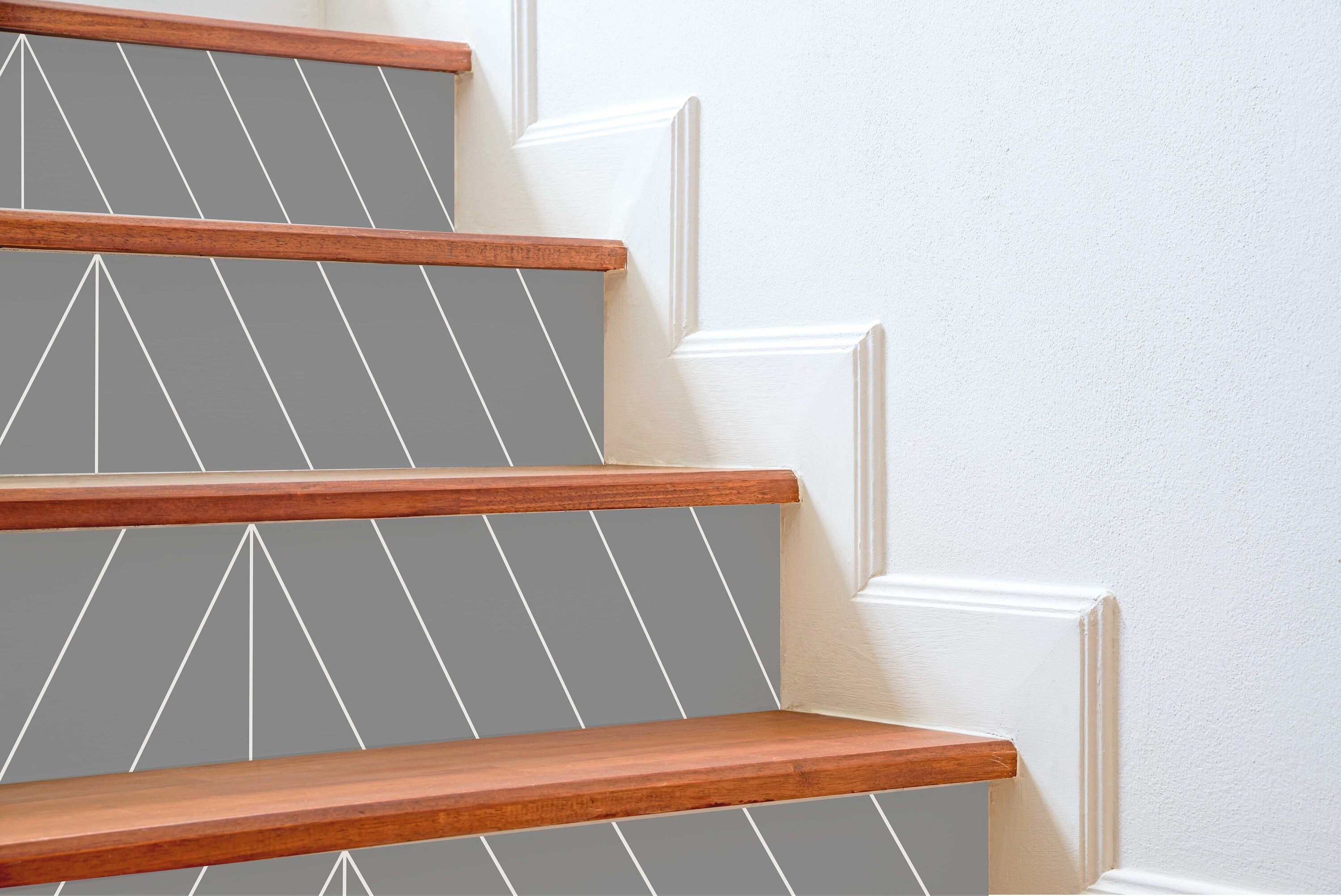 Reverse Chevron Stair Riser Decals Peel and Stick Removable - Etsy