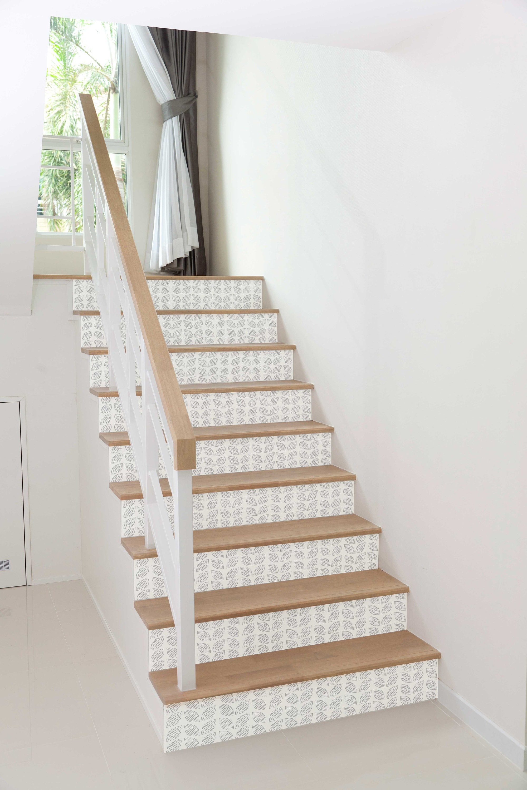 Dotted Leaves Stair Riser Decals Vinyl Strips Minimalist - Etsy