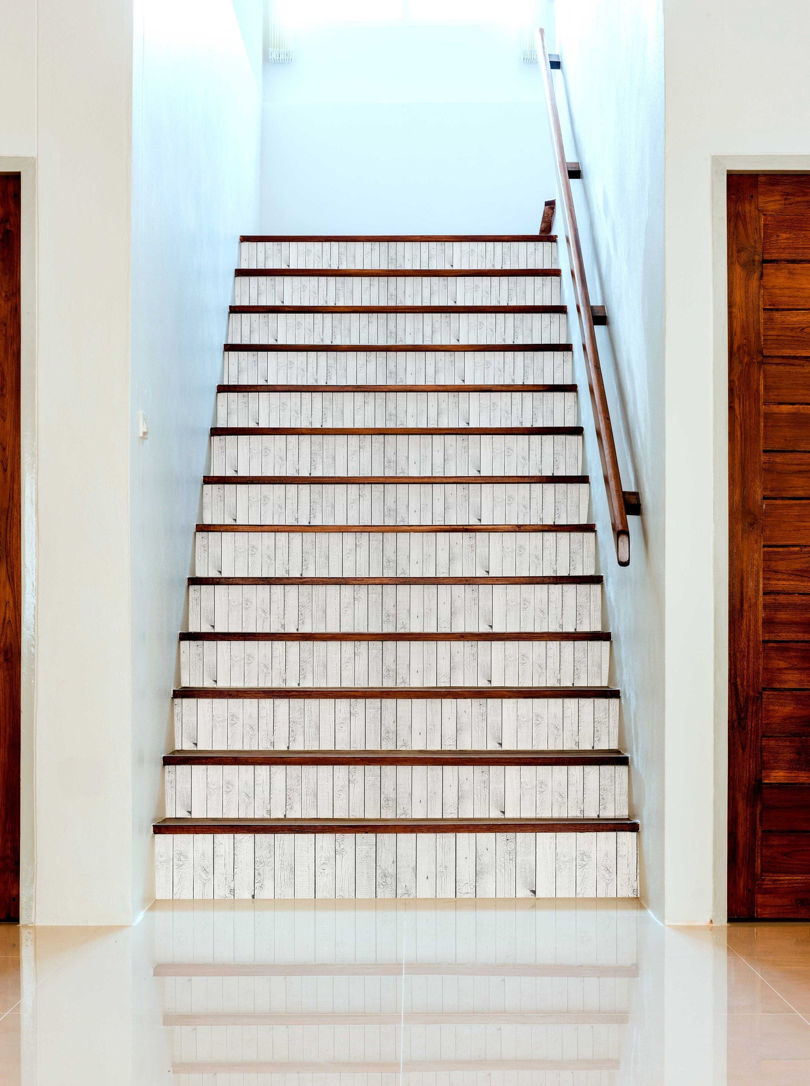 Vertical Shiplap Stair Riser Decals Wood Planks Peel and Stick - Etsy