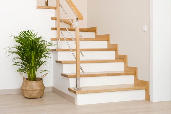 Solid White Stair Riser Decals Vinyl Strips Minimalist Modern - Etsy