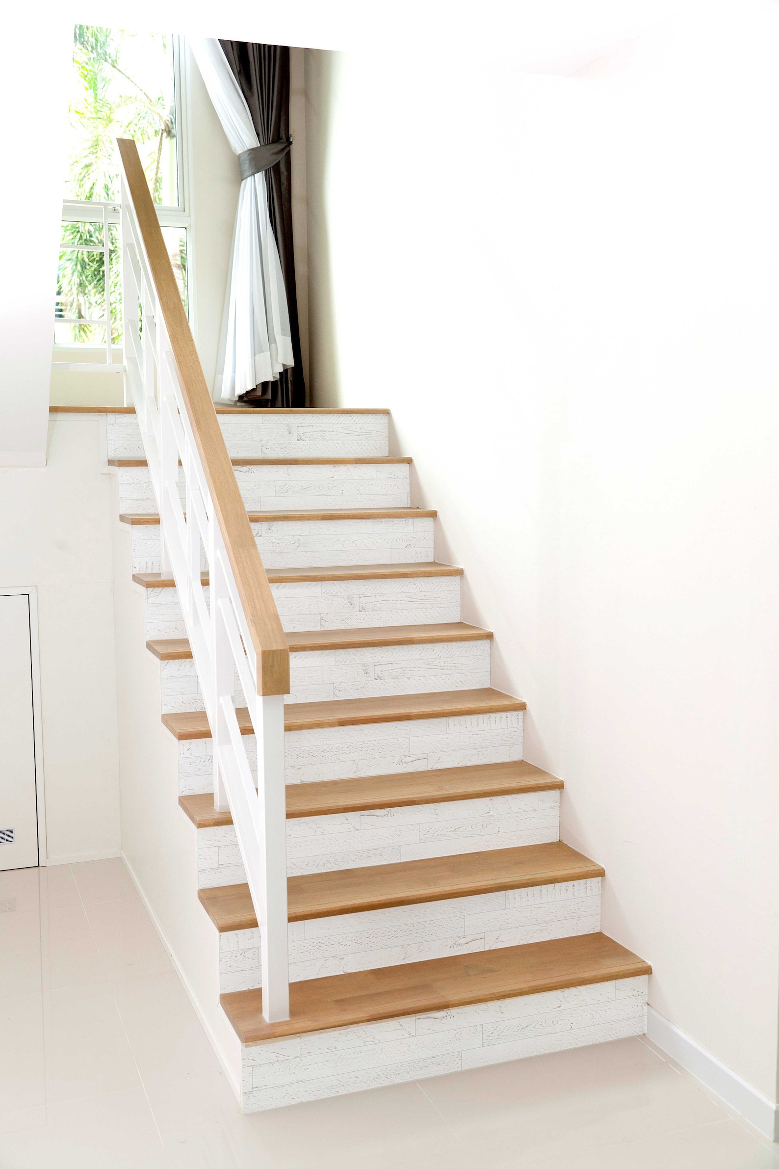Whitewash Shiplap Stair Riser Decal Set Peel and Stick - Etsy