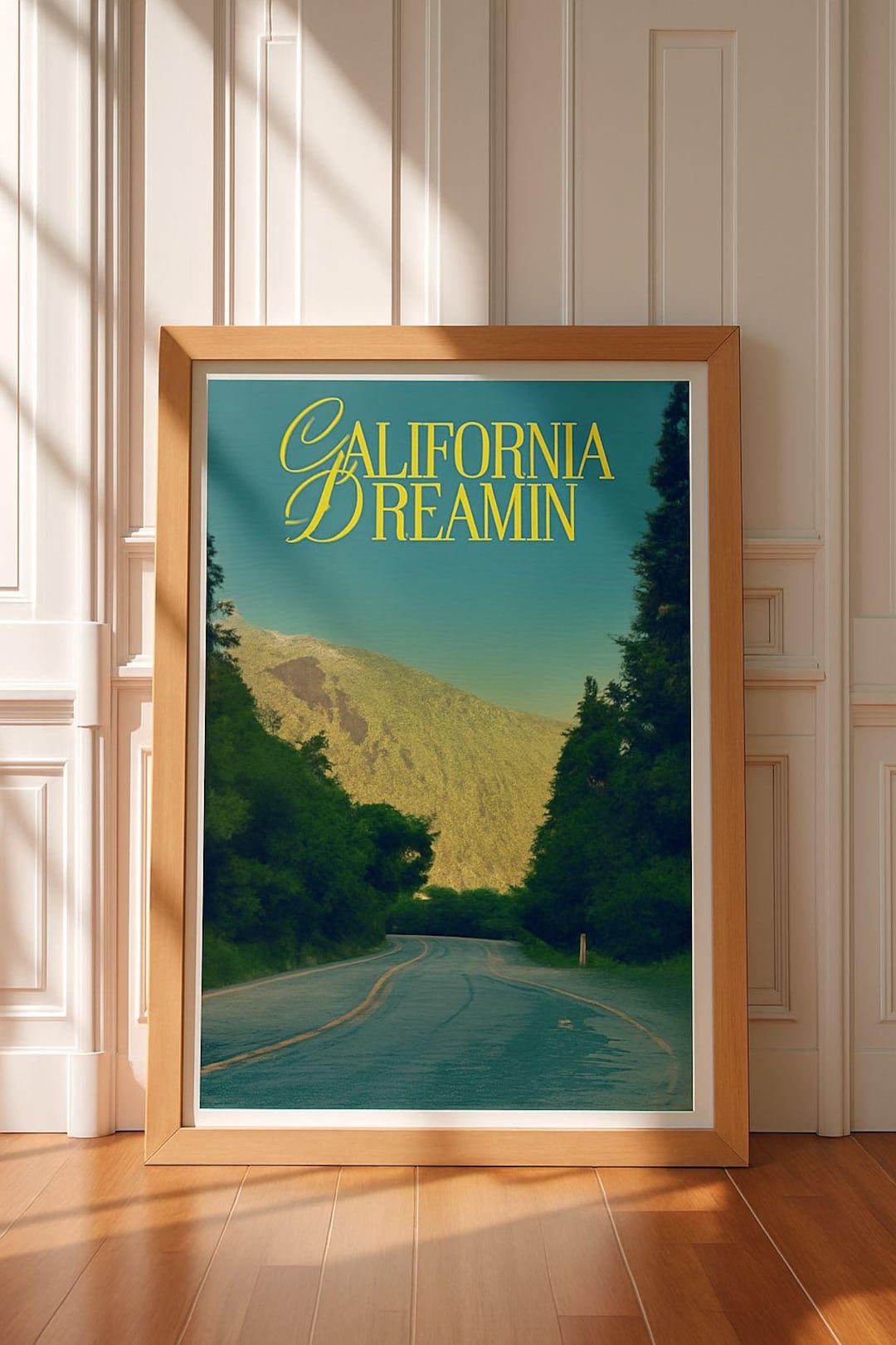 Retro California Dreamin' Poster: Vintage Travel Wall Art (digital ...