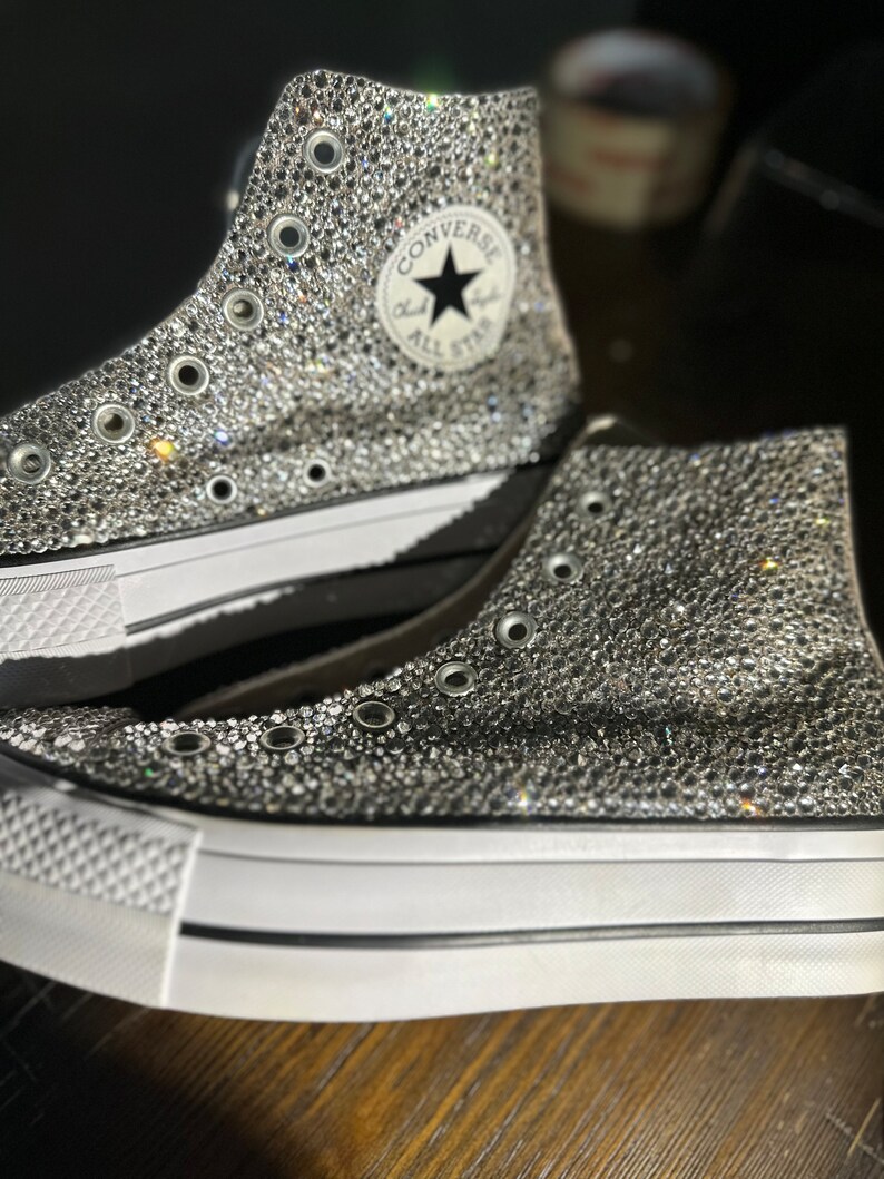 Bling Converse Birthday Converse Chucks and Pearls Wedding - Etsy