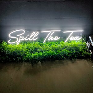 Custom Neon Sign | Spill the Tea | Neon Sign | Customized Neon Sign ...