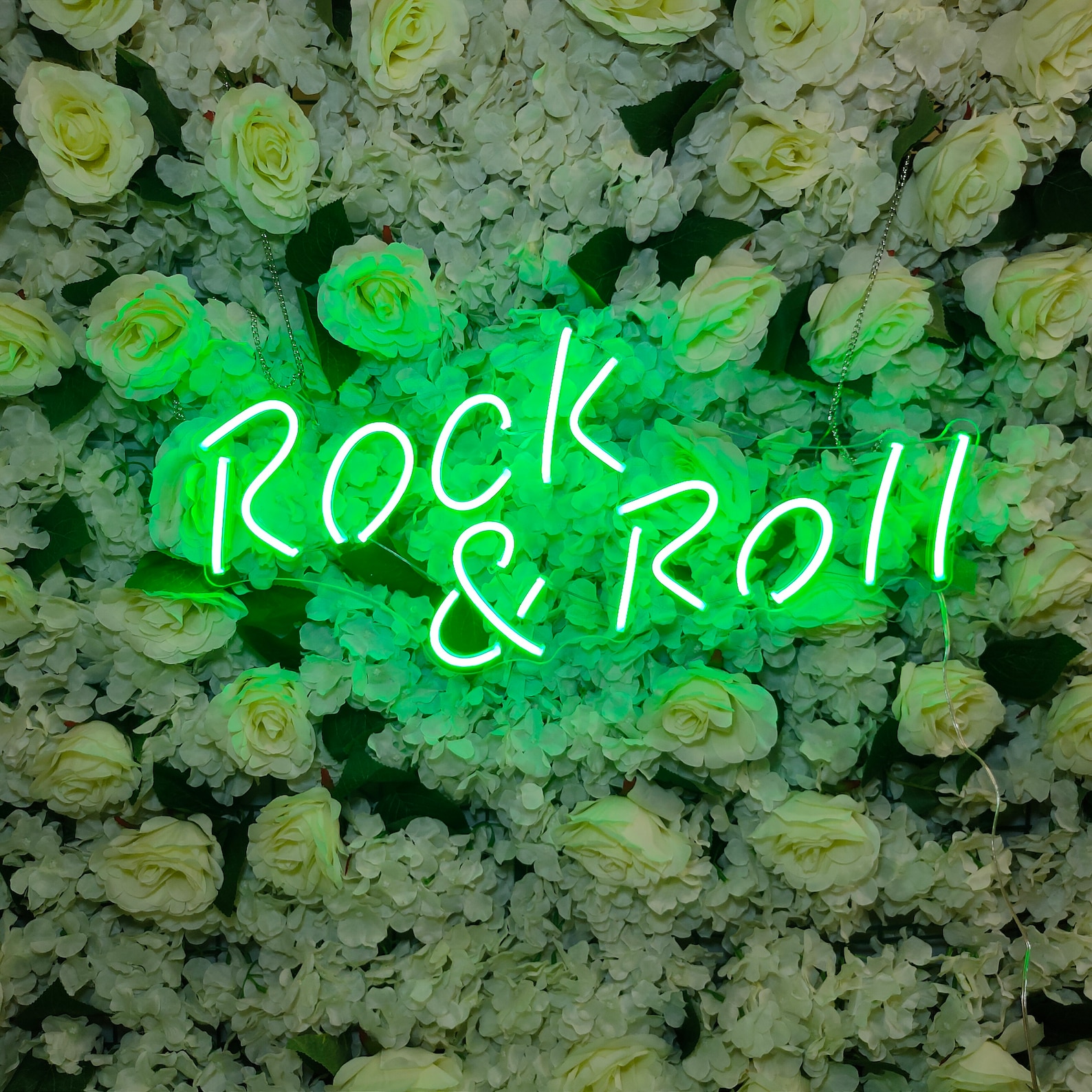 Neon Light Rock and Roll Sign Custom Neon Name Led - Etsy