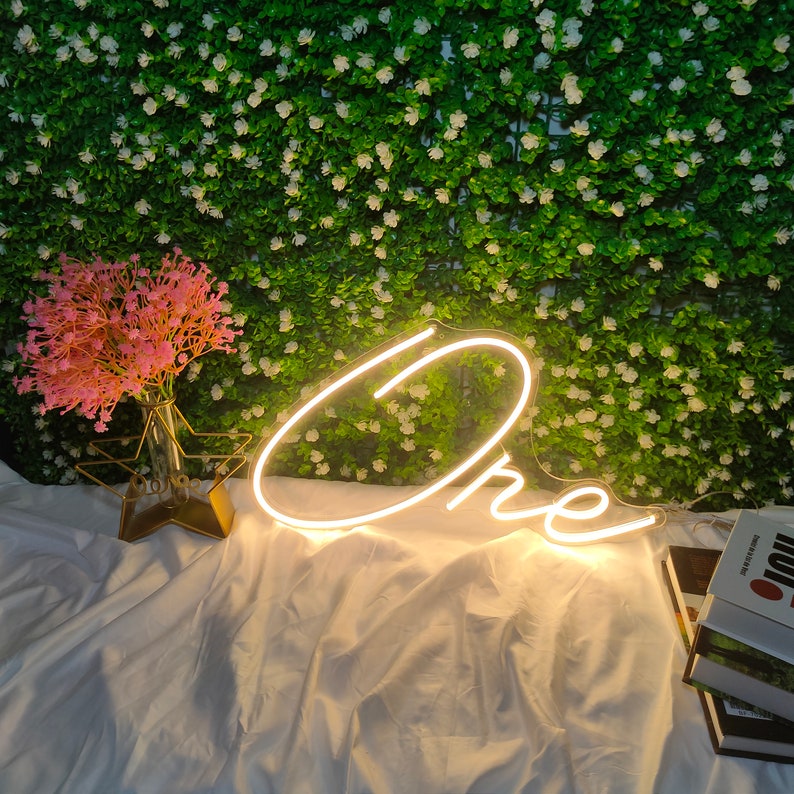 One Neon Signneon Sign Customhappy Birthday Neon - Etsy