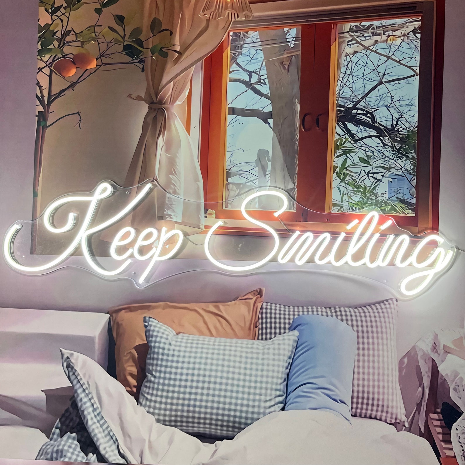 Custom Neon Sign Keep Smiling Neon Sign Wedding Neon Sign - Etsy