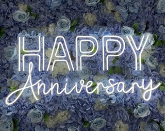 Happy Anniversary LED Neon Sign - Etsy