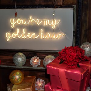 Neon Sign |you're My Golden Hour | Custom Neon Sign | Neon Sign Wedding ...