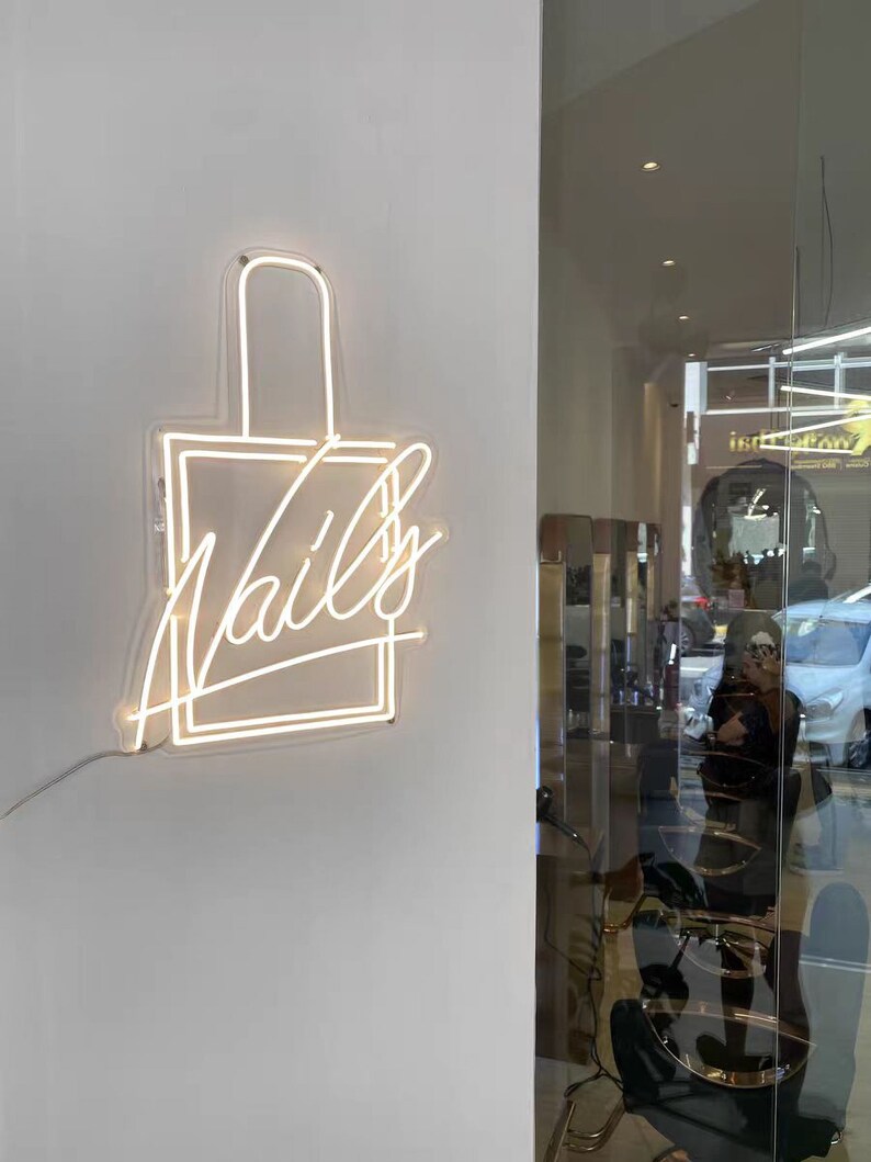 Nails Neon Sign | Neon Sign Custom | Nail Store Sign | Beauty Salon ...