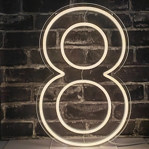 Neon Signs Custom | Neon Sign Number 0-9 | Neon Sign Wall Decor | Neon ...