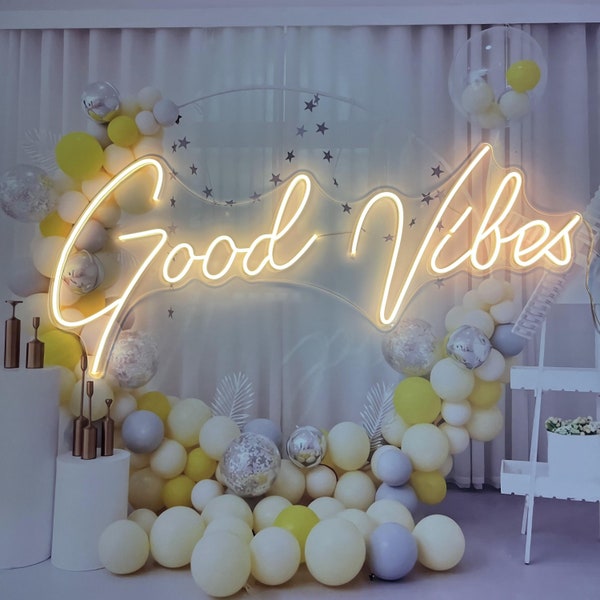 Good Vibes Neon Sign - Etsy