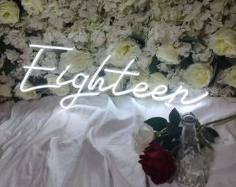 18 Birthday Neon Sign - Etsy