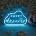 Custom Neon Sign Neon Desk Sign Sweet Dreams Neon Name - Etsy