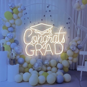 Neon Sign Custom , Congrats Grad Neon Sign ,neon Sign Bar , Neon Light ...