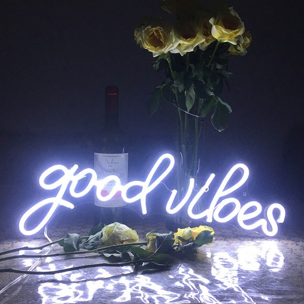 Good Vibes Neon Sign - Etsy