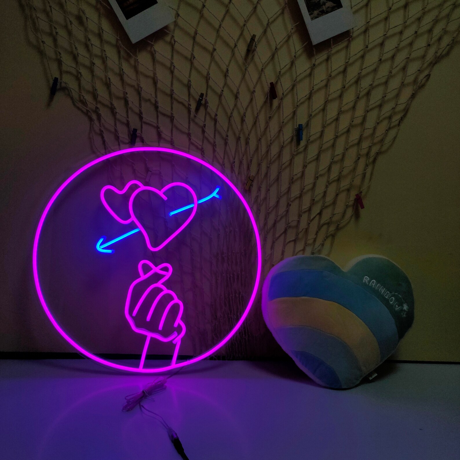 Custom Neon Sign Heart Love Neon Sign Wedding Personalized | Etsy