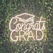 Neon Sign Custom Congrats Grad Neon Sign neon Sign Bar - Etsy