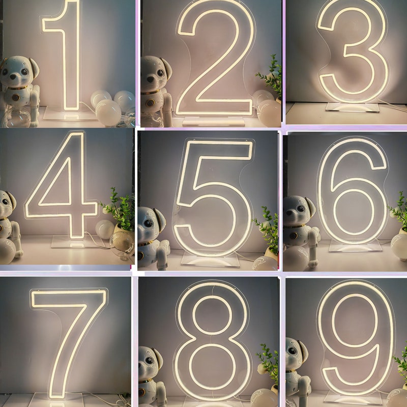 Light up Numbers - Etsy