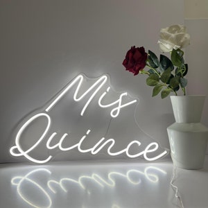 Mis Quince Neon Sign | Neon Sign Custom |15th Birthday Party Decor ...