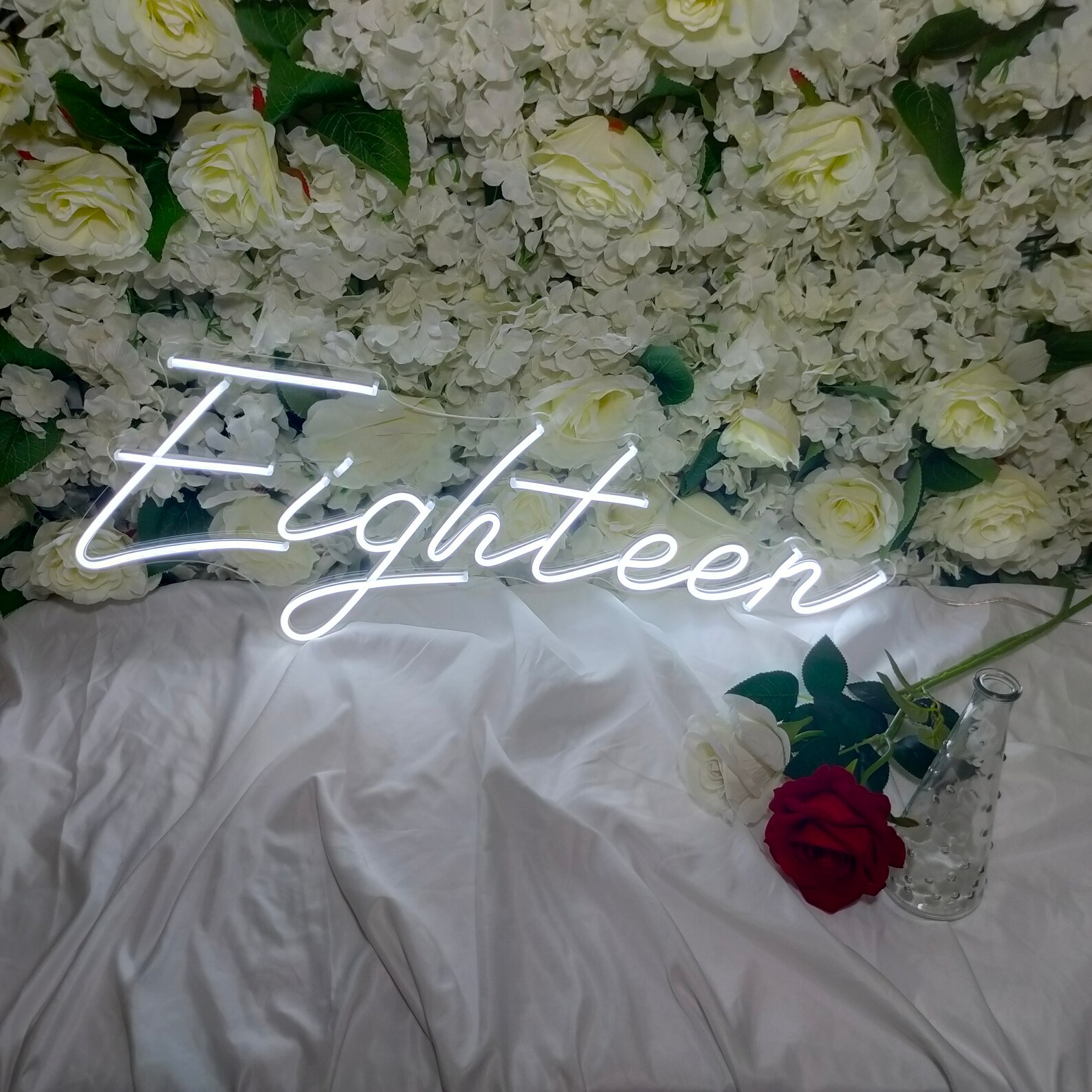 Custom Neon Sign 18 Eighteen Neon Flex Sign Night Lights | Etsy