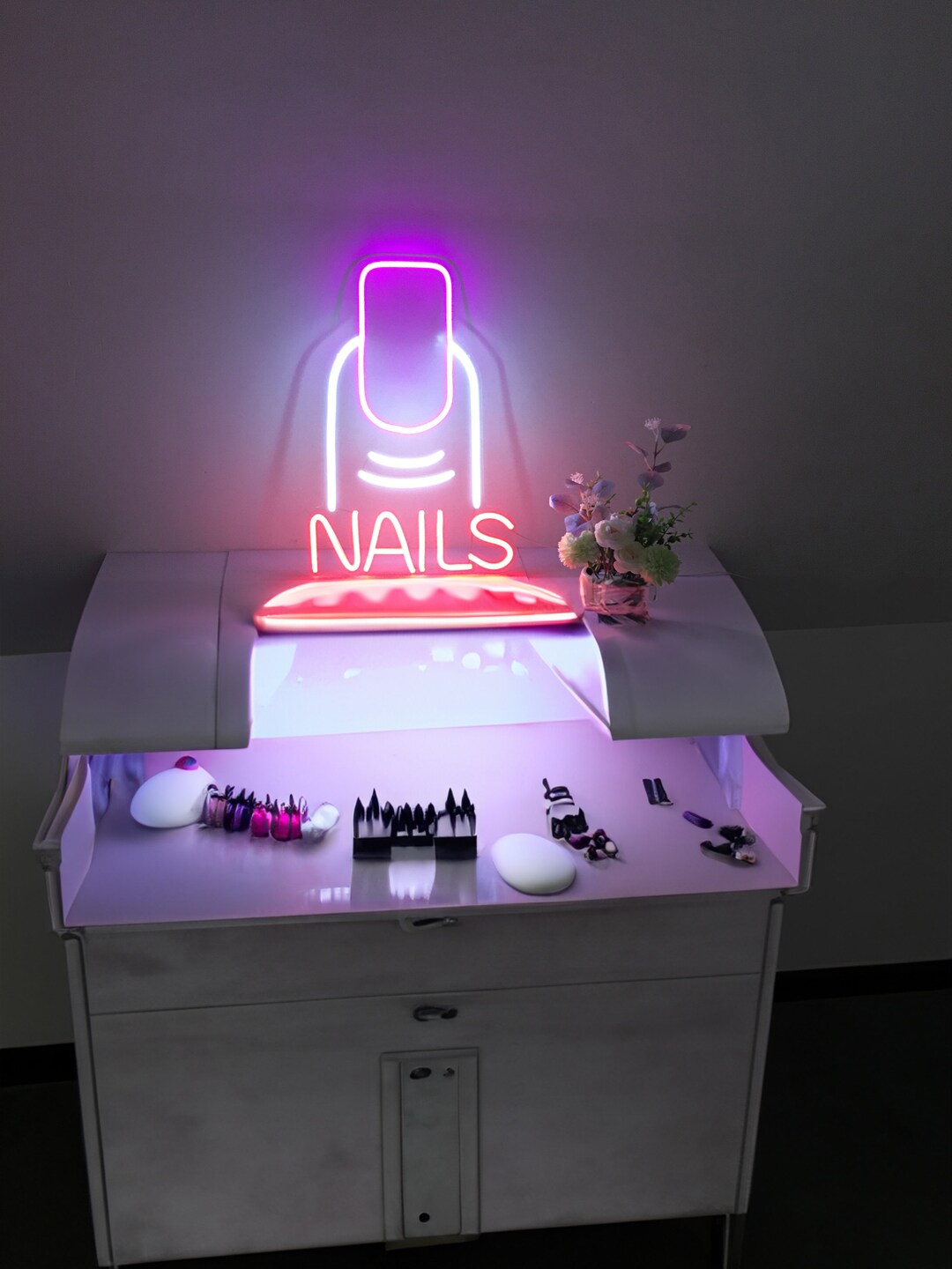 Neon Signs Custom Neon Sign Nails Neon Wedding Sign Led - Etsy