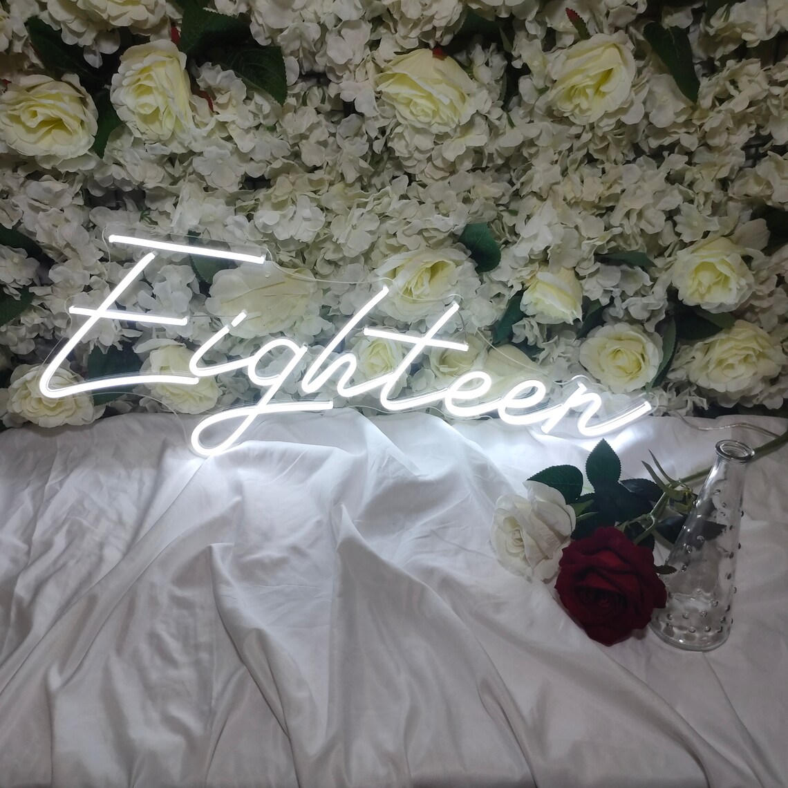 Custom Neon Sign 18 Eighteen Neon Flex Sign Night Lights | Etsy