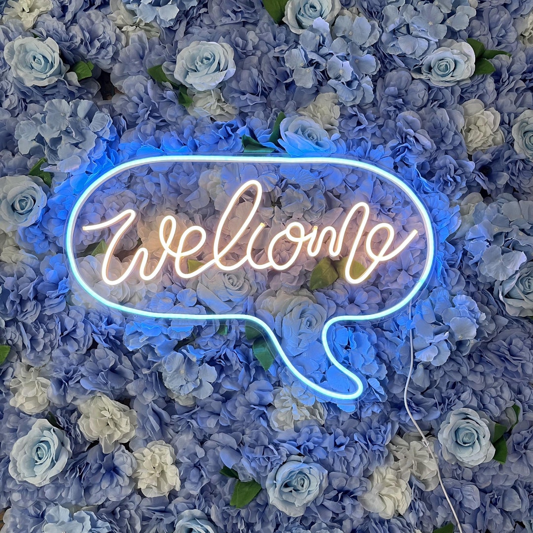 Neon Sign Custom , Neon Welcome Sign , Neon Sign Bar , Neon Light Wall ...