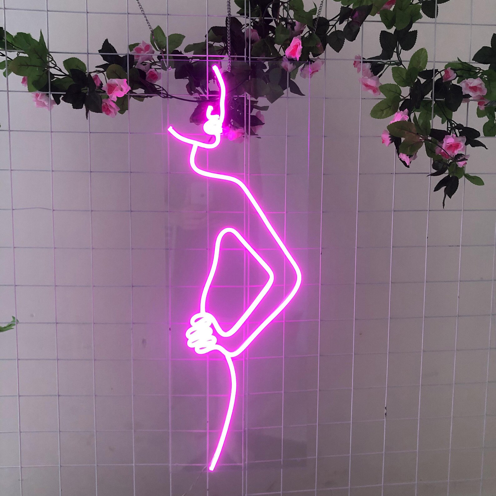 Custom Neon Sign Sexy Lady Bar Silhouette Decoration Flexible Etsy Uk