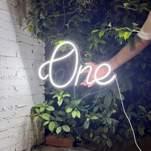 Neon Sign Custom | One Neon Sign Led| 1st Birthday Neon Sign | Baby ...