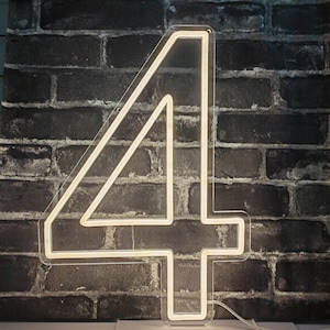 Neon Signs Custom | Neon Sign Number 0-9 | Neon Sign Wall Decor | Neon ...