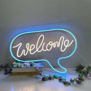 Neon Sign Custom , Neon Welcome Sign , Neon Sign Bar , Neon Light Wall ...