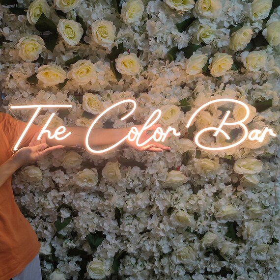 Neon Light Custom the Color Bar Sign Name Word 12v Flexible - Etsy