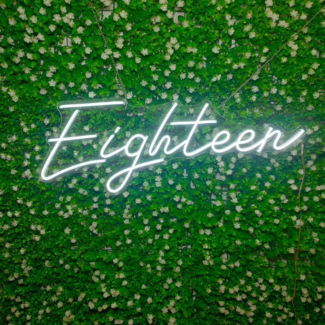 Custom Neon Sign 18 Eighteen Neon Flex Sign Night Lights | Etsy
