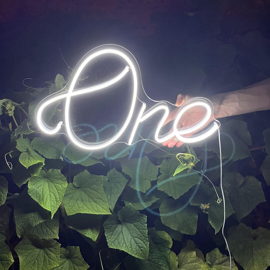 Neon Sign Custom | One Neon Sign Led| 1st Birthday Neon Sign | Baby ...