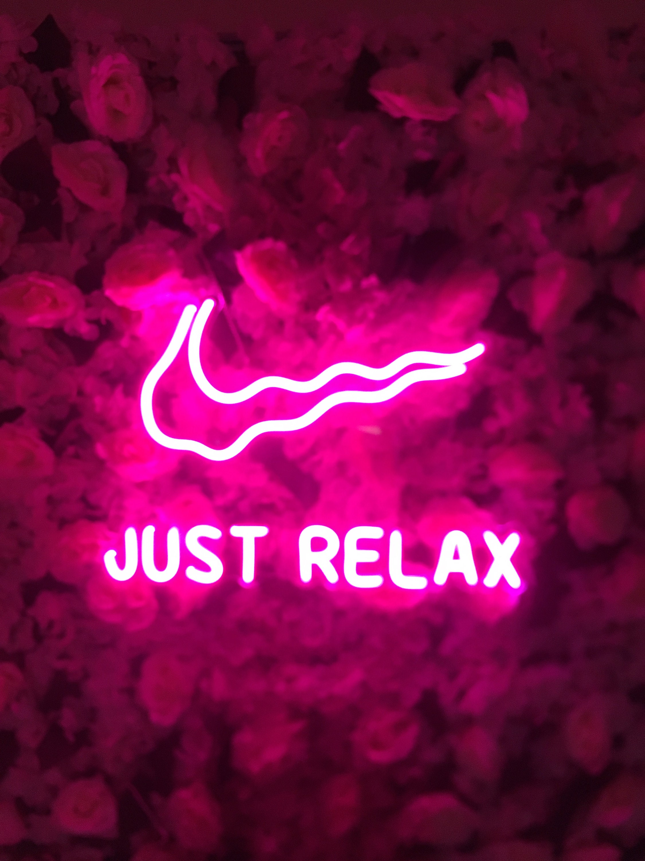 Just Relax Neon Signs Custom Logo Shop Nane for Kid Room | Etsy