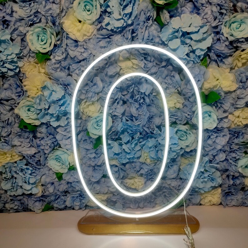 Neon Sign Custom Number 0-9 Flex LED Neon Light Home Baby | Etsy