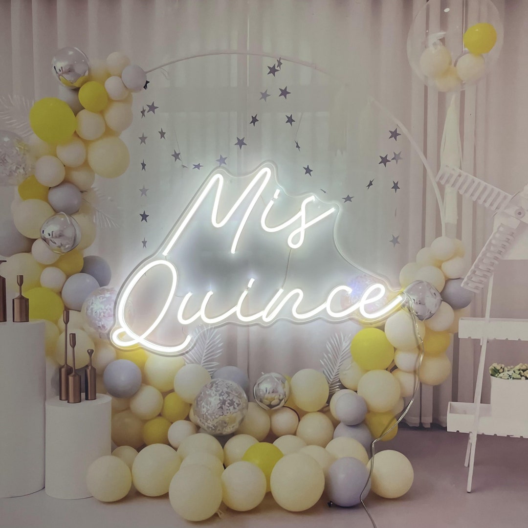 Mis Quince Neon Sign | Neon Sign Custom |15th Birthday Party Decor ...