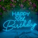 Neon Sign Happy Birthday Custom Neon Sign 50th Birthday Neon Sign Wall ...