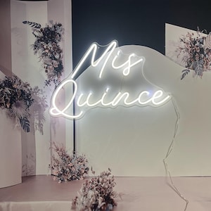 Mis Quince Neon Sign | Neon Sign Custom |15th Birthday Party Decor ...
