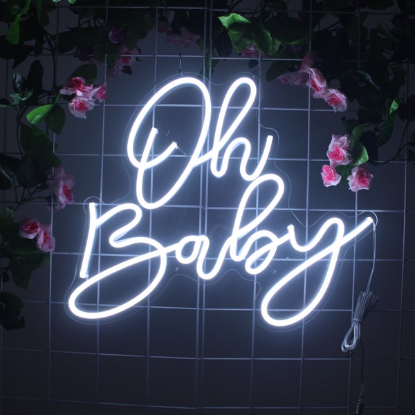 Oh Baby Light up Sign - Etsy