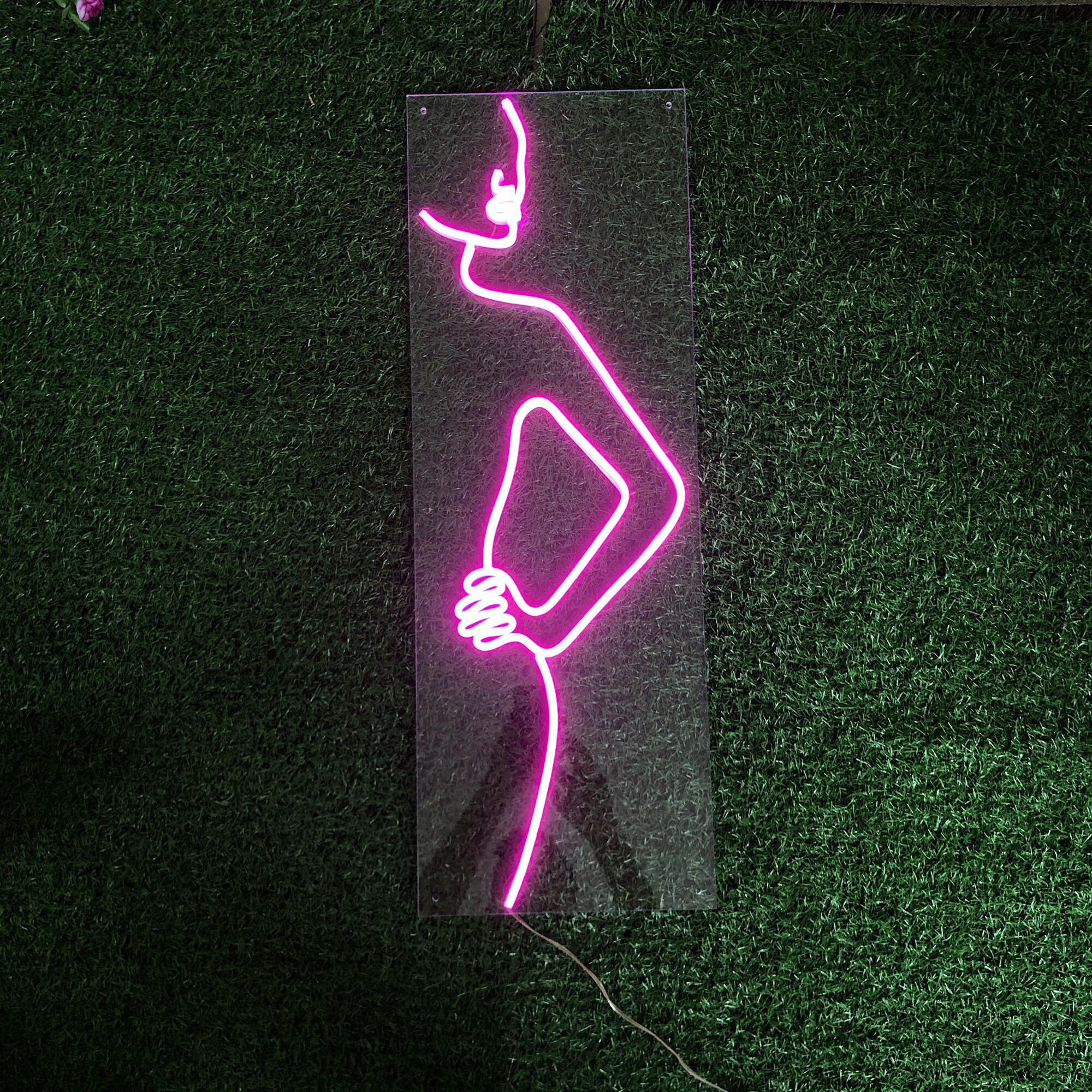 Custom Neon Sign Sexy Lady Bar Silhouette Decoration Flexible Etsy