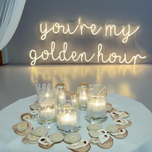 Neon Sign |you're My Golden Hour | Custom Neon Sign | Neon Sign Wedding ...