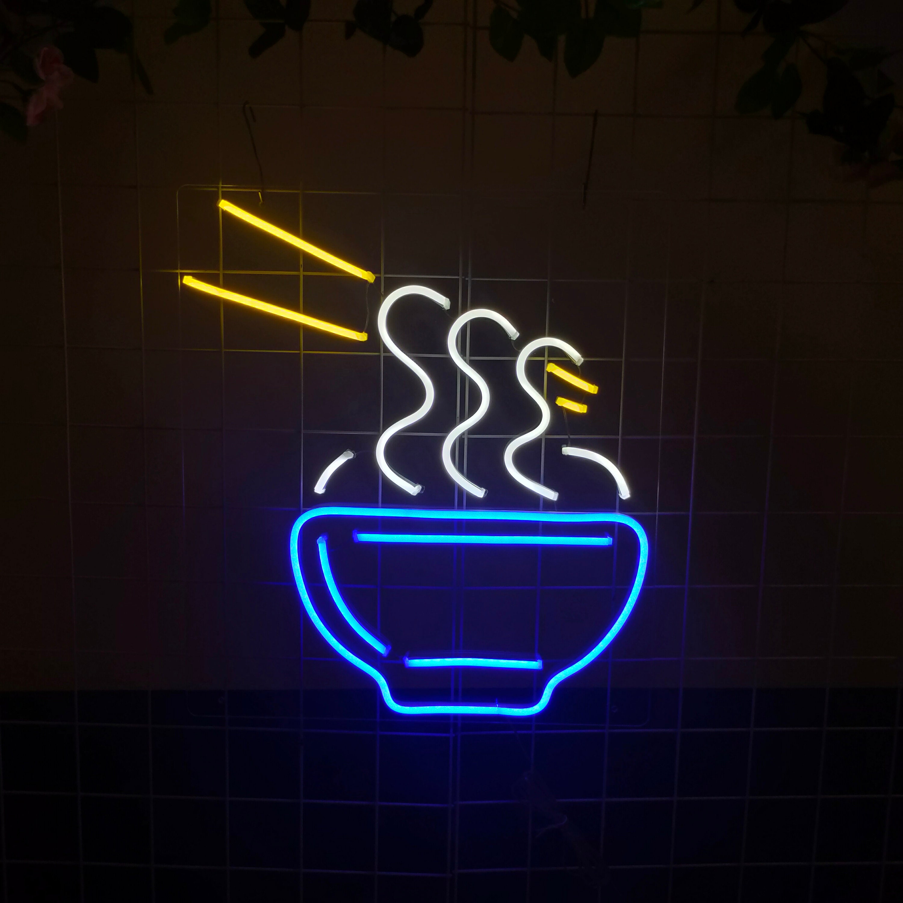 Neon Sign Custom Neon Sign Noodles Led Ramen Neon Sign | Etsy