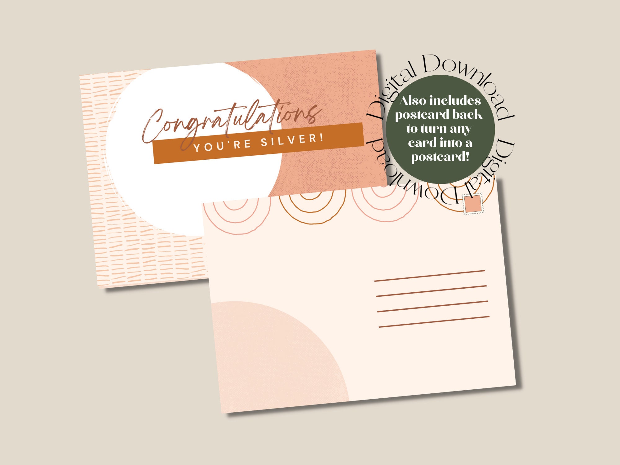 Young Living Boho Modern Rank up Postcards W/ Matching Labels ...