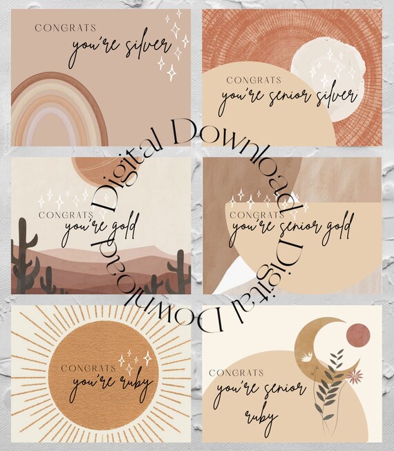 PLEXUS Boho Rank up Postcards Silver-emerald Rank up Card - Etsy